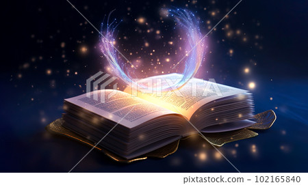 Magic book "AI generated image" - Stock Illustration [102165840] - PIXTA