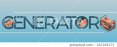 Power Generator Text Composition - Stock Illustration [102168173] - PIXTA