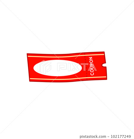 red coupon - Stock Illustration [102177249] - PIXTA