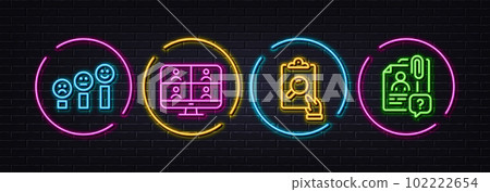 Video conference, Customer satisfaction and... - Stock Illustration [102222654] - PIXTA