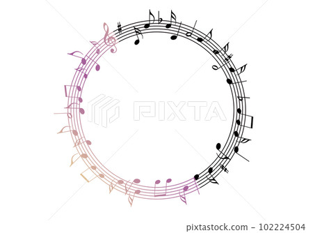 Musical note design circle... - Stock Illustration [102224504] - PIXTA
