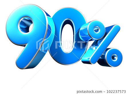 Sky blue 90 Percent 3d. - Stock Illustration [102237573] - PIXTA