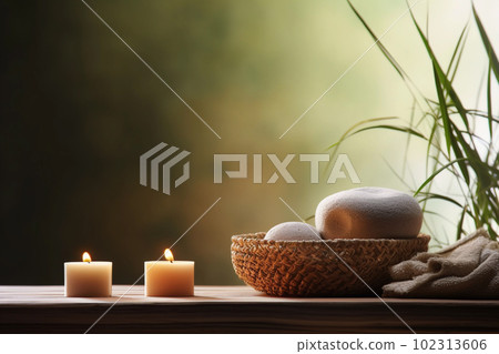 Relaxing Spa Life concept, Arrangement with... - Stock Illustration ...
