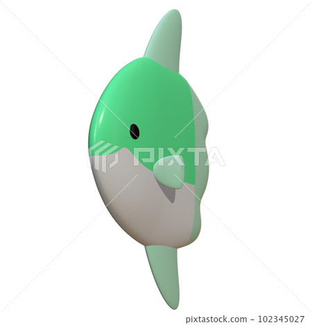3D three-dimensional sunfish character - Stock Illustration [102345027 ...