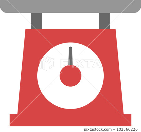 Simple color illustration of a scale - Stock Illustration [102366226 ...