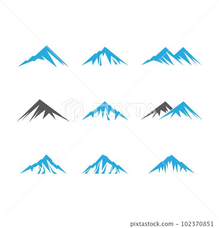 Mountain vector icon - Stock Illustration [102370851] - PIXTA