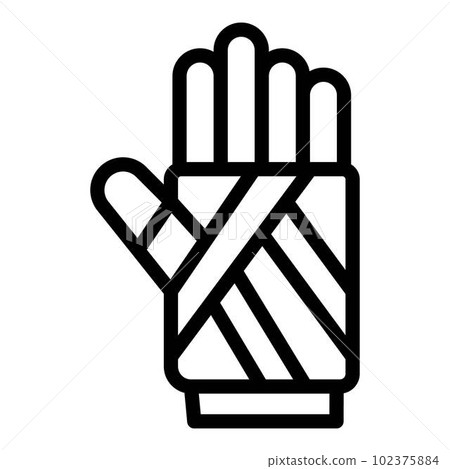 Hand fracture icon. Outline hand fracture...-插圖素材 [102375884] - PIXTA圖庫