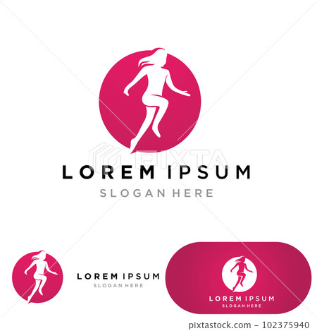 People jump success logo vector-插圖素材 [102375940] - PIXTA圖庫