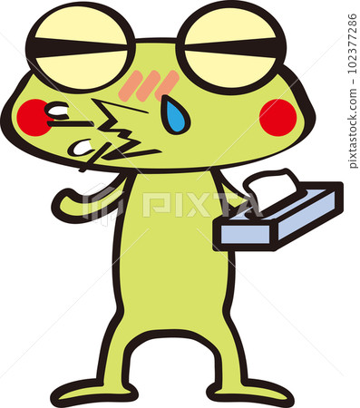 sneezing frog - Stock Illustration [102377286] - PIXTA