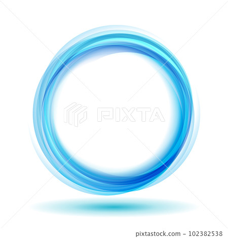 Abstract vector background wavy blue circle.... - Stock Illustration ...