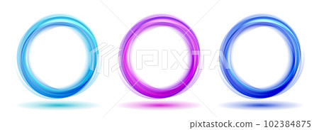 Abstract vector background wavy blue circles... - Stock Illustration ...