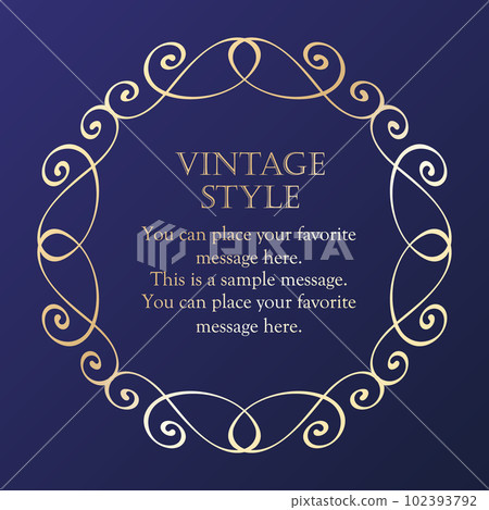Luxury frame design set - Stock Illustration [102393792] - PIXTA