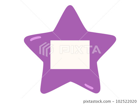 purple star name tag - Stock Illustration [102522020] - PIXTA
