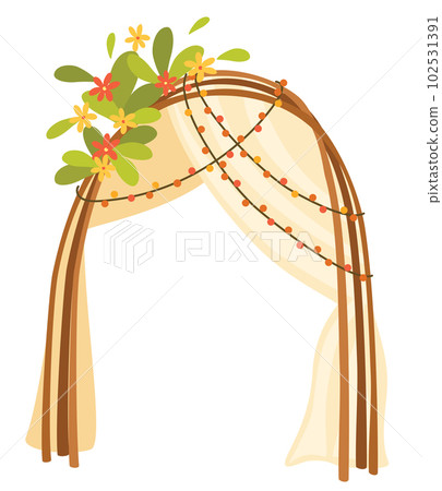 How to draw a wedding arch | Beachweddingtips.com