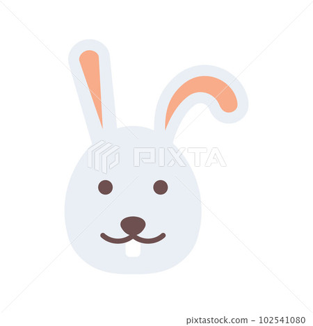 Rabbit Face icon vector image. Suitable for... - Stock Illustration ...