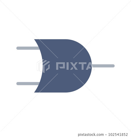 OR Gate icon vector image. Suitable for mobile...-插圖素材 [102541852 ...