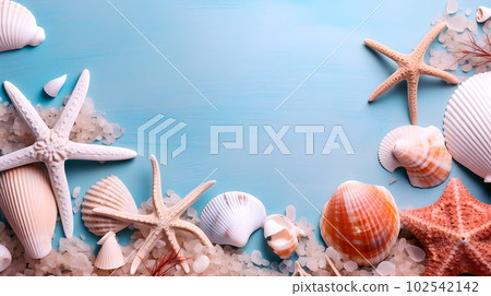 Realistic background material with a sea motif... - Stock Illustration ...