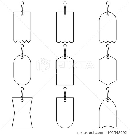 Tag simple design - Stock Illustration [102548992] - PIXTA