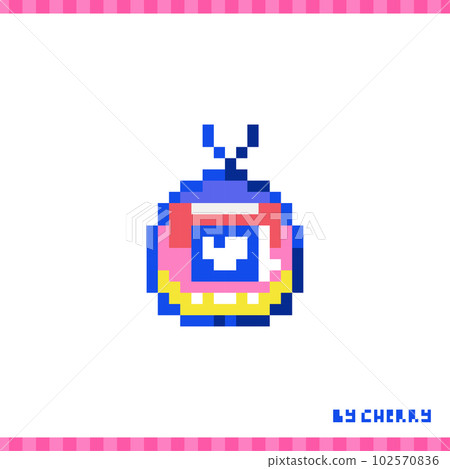 Pixel art retro game console icon. 90s 8bit...-插圖素材 [102570836] - PIXTA圖庫