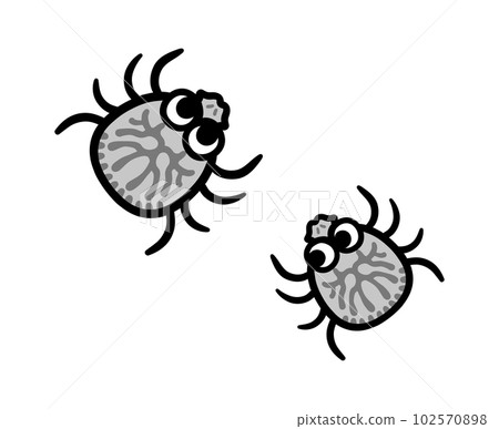Two ticks black and white - Stock Illustration [102570898] - PIXTA