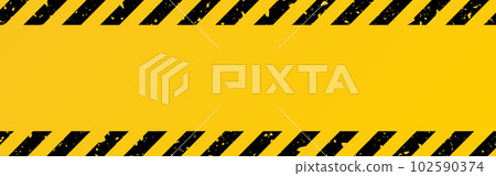 Hazard texture. Yellow and black template....-插圖素材 [102590374] - PIXTA圖庫