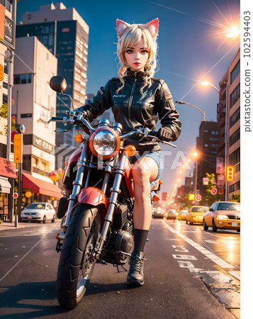 rider girl - Stock Illustration [102594403] - PIXTA