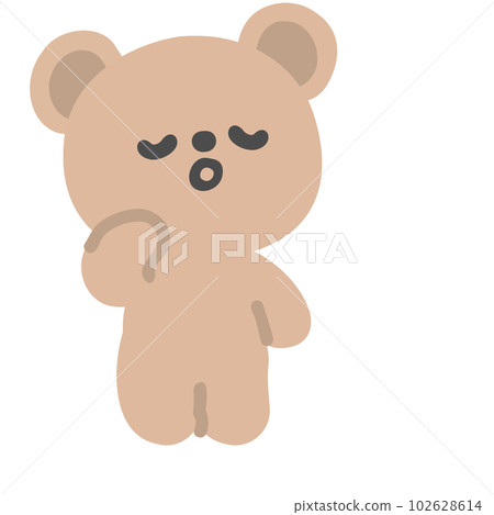 Thinking bear illustration 01 - Stock Illustration [102628614] - PIXTA