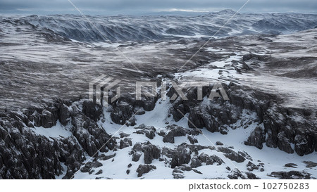 人工智能生成的圖像/極地景觀 Harsh land 6-插圖素材 [102750283] - PIXTA圖庫