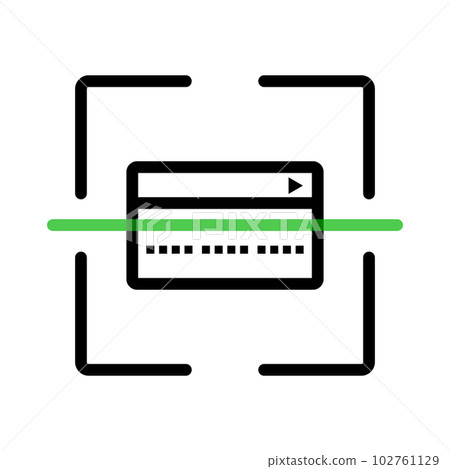 credit card scan. credit card verification.... - Stock Illustration ...