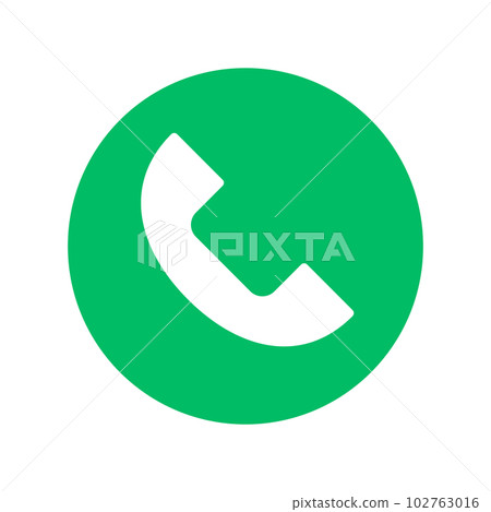 Call/telephone round icon - Stock Illustration [102763016] - PIXTA