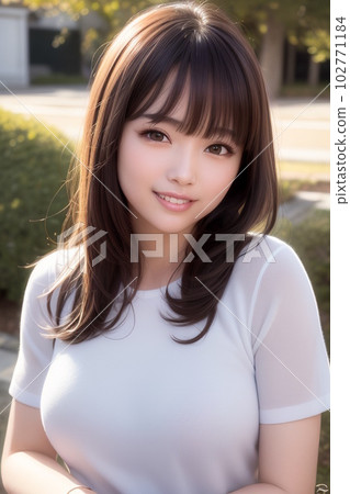 AI美少女00002-2993543143-插圖素材 [102771184] - PIXTA圖庫