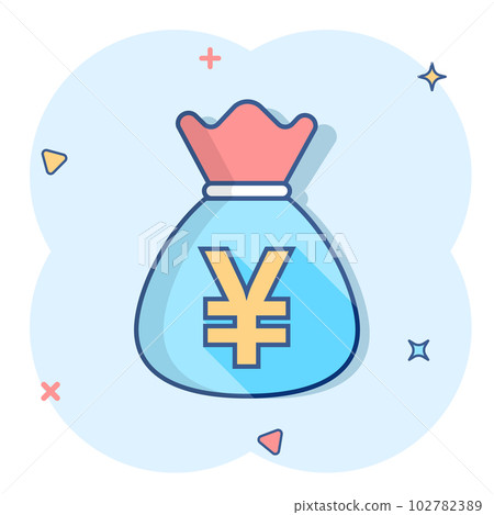 Vector cartoon yen, yuan bag money currency...-插圖素材 [102782389] - PIXTA圖庫
