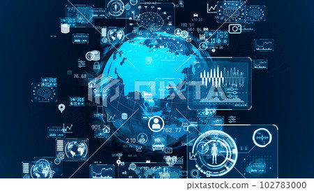 Global Network Digital Transformation - Stock Illustration [102783000 ...