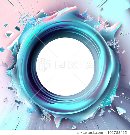 Abstract design of a circular frame with... - Stock Illustration ...