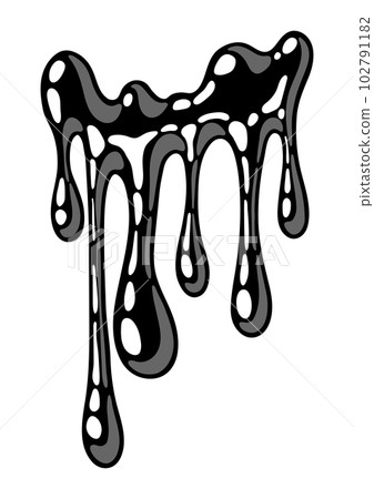 Dripping flowing slime. Toxic mucus smudges... - Stock Illustration ...
