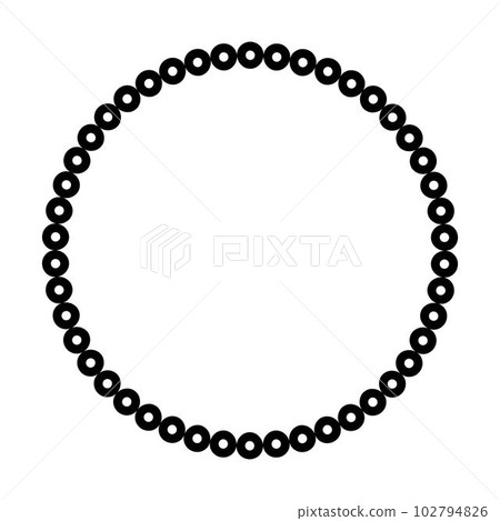 Circle frame round border design shape icon for... - Stock Illustration ...
