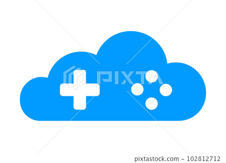 Cloud gaming concept icon. Remote control cloud... - Stock Illustration ...