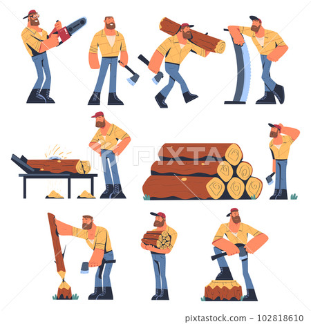 Bearded Logger Logger With Beard Stock Photos, Royalty Free Logger