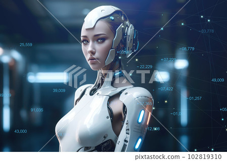 female AI robot - Stock Illustration [102819310] - PIXTA