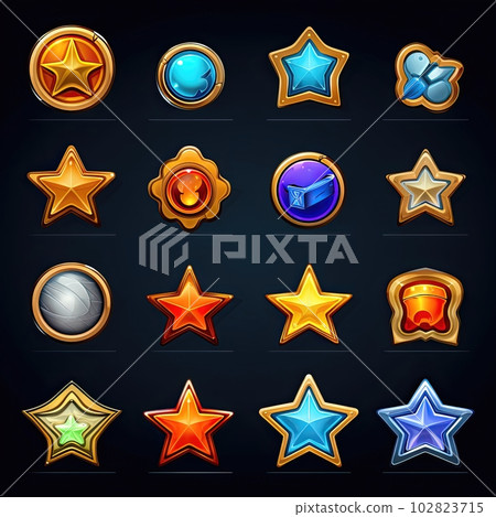 element star game ai generated - Stock Illustration [102823715] - PIXTA