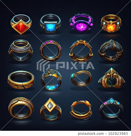design ring circle game ai generated - Stock Illustration [102823983 ...