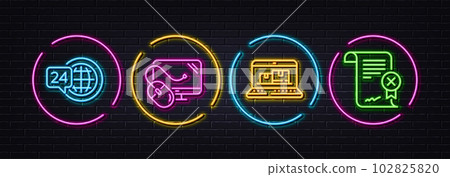 Computer mouse, Web inventory and 24h service... - Stock Illustration [102825820] - PIXTA