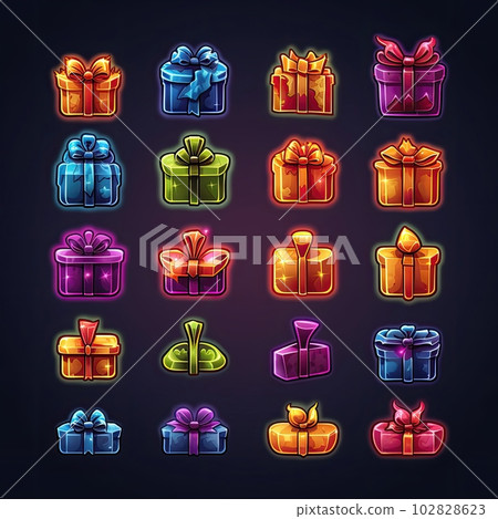 element gift box game ai generated - Stock Illustration [102828623] - PIXTA