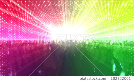 dance party disco club spectator crowd glitter... - Stock Illustration ...