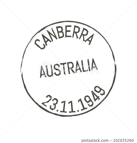 Canberra postage and postal stamp. Postal...-插圖素材 [102835260] - PIXTA圖庫