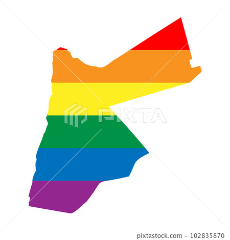 Jordan country silhouette. Country map... - Stock Illustration ...
