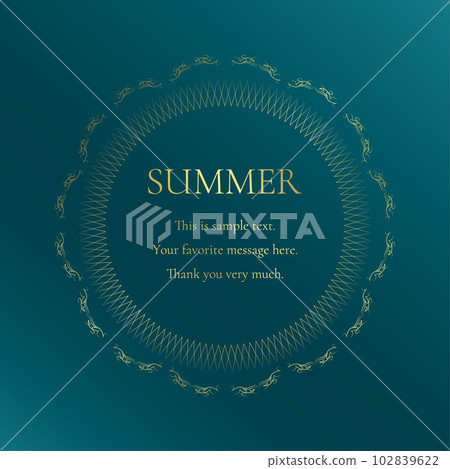Material_Frame_A summer decorative frame with a... - Stock Illustration ...
