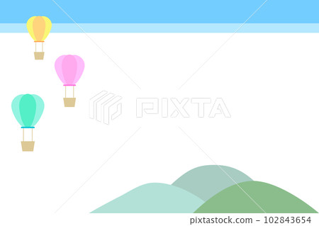 simple cute balloon background illustration - Stock Illustration ...