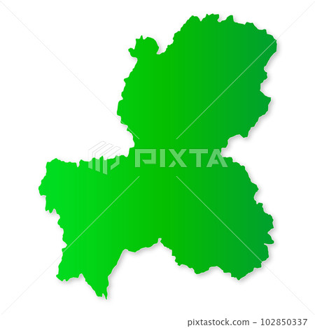 Gifu Prefecture Map - Stock Illustration [102850337] - PIXTA
