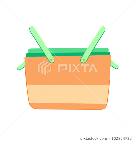 summer cooler box cartoon vector illustration - Stock Illustration ...